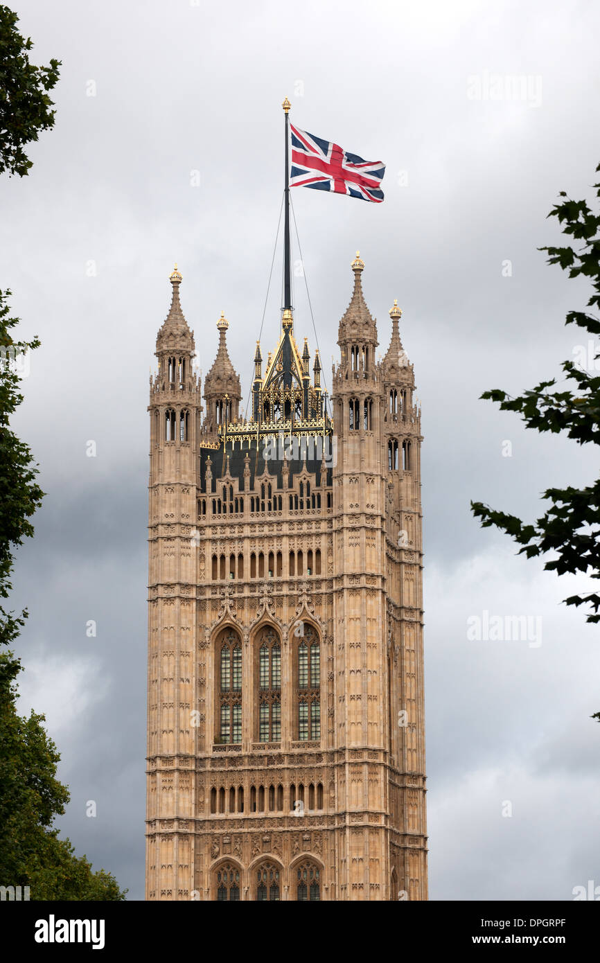 Victoria Tower, Palace of Westminster, Westminster, London, England, UK Stock Photo - Alamy