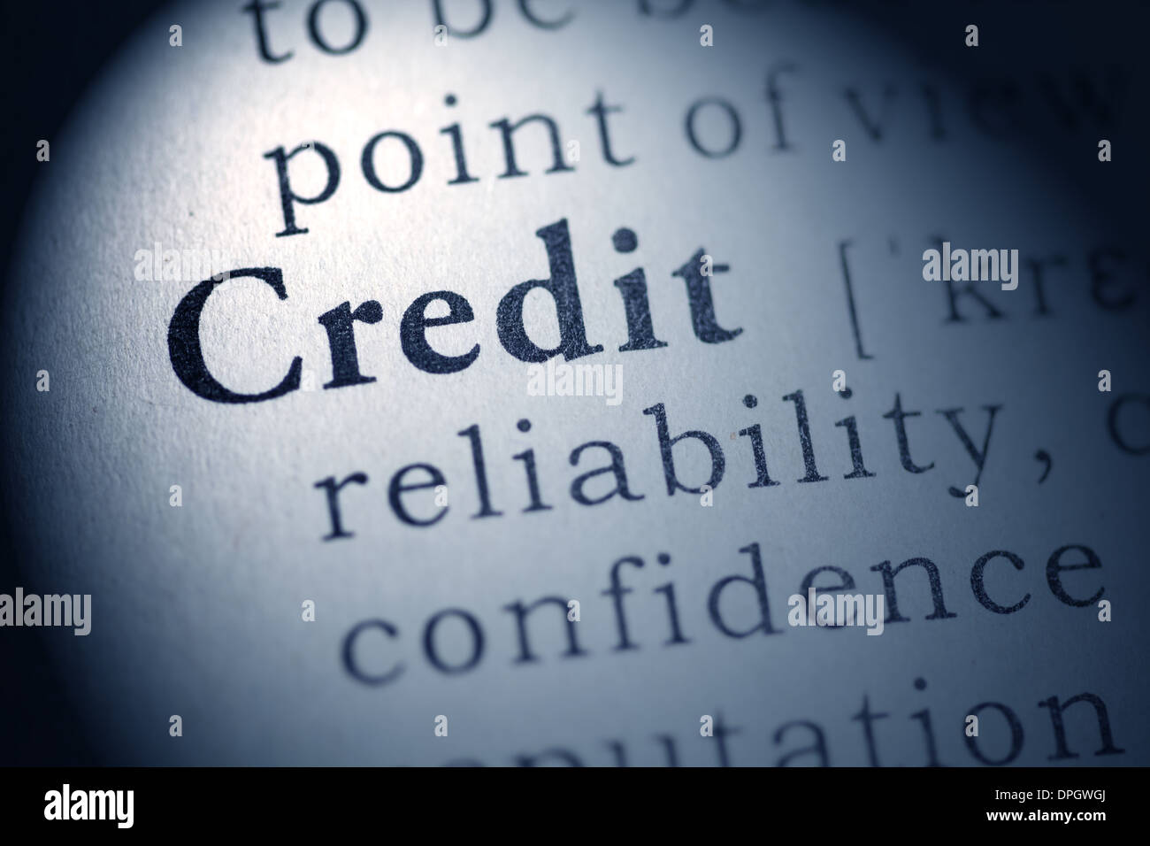 Credit word hi-res stock photography and images - Alamy