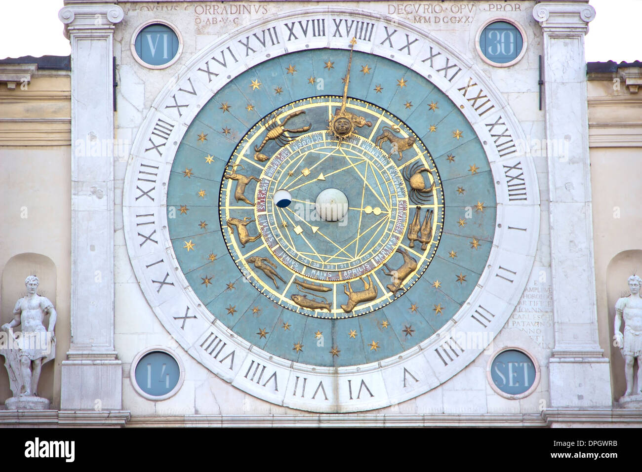 Clock face with sun moon hi-res stock photography and images - Alamy