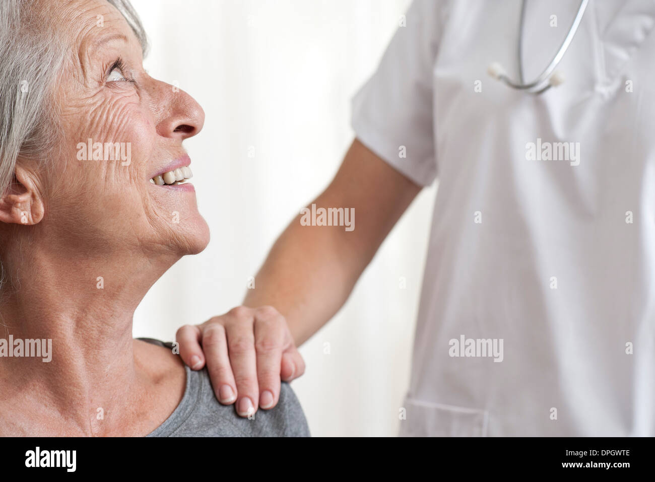 Woman being comforted by woman hi-res stock photography and images - Alamy