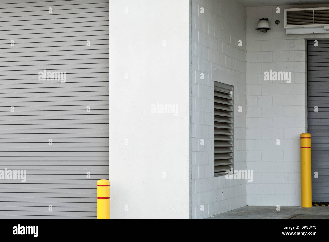 Rolling garage door of loading dock Stock Photo - Alamy
