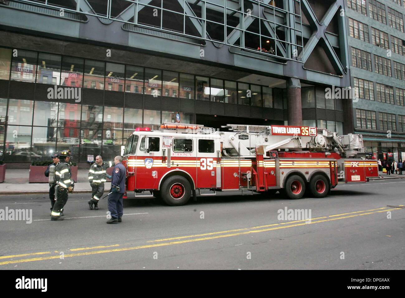 Mar. 11, 2006 - New York, New York, U.S. - A FIRE ON THE SECOND TIER OF ...