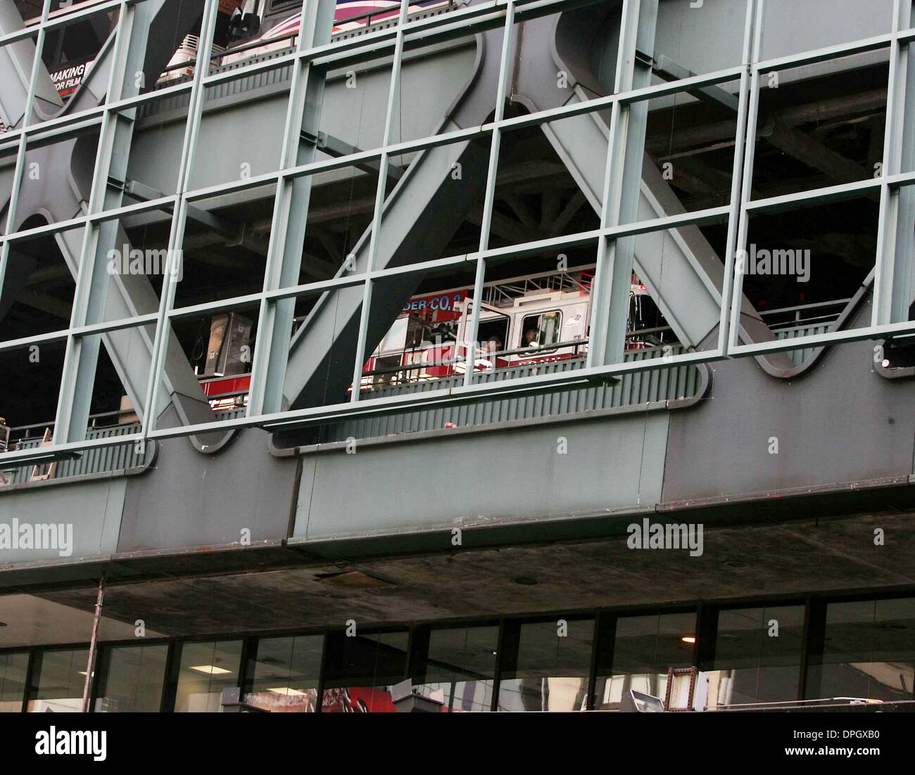 Mar. 11, 2006 - New York, New York, U.S. - A FIRE ON THE SECOND TIER OF ...