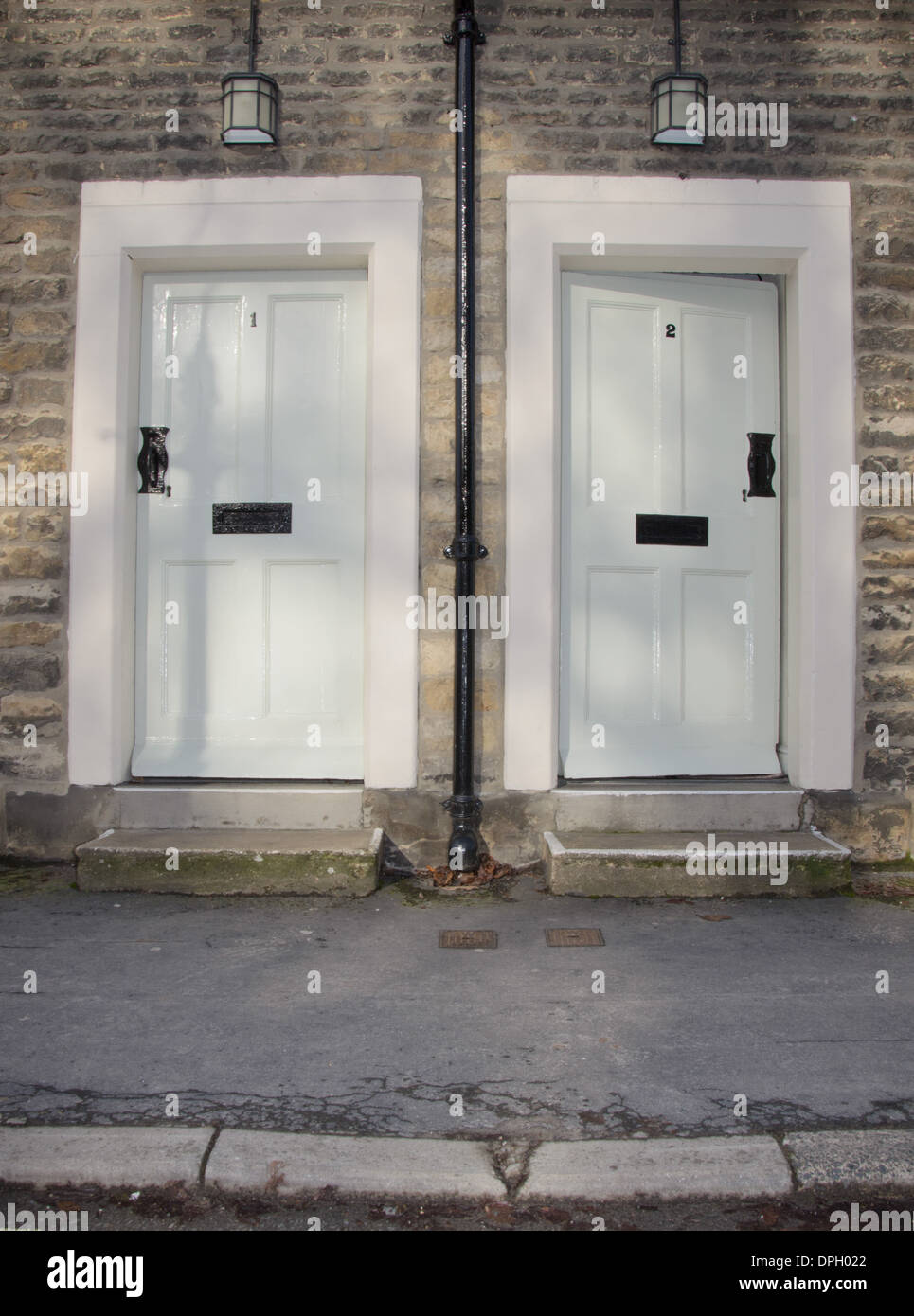 Pickering North Yorkshire The pastel paint entrance doors of Lady ...