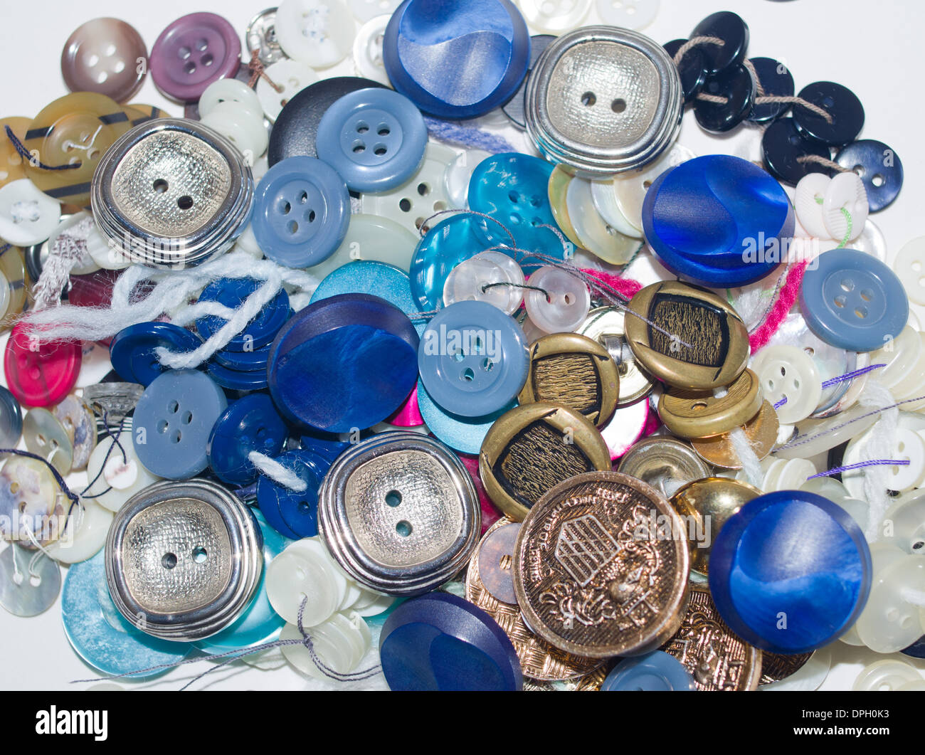 A pile of various button Stock Photo - Alamy