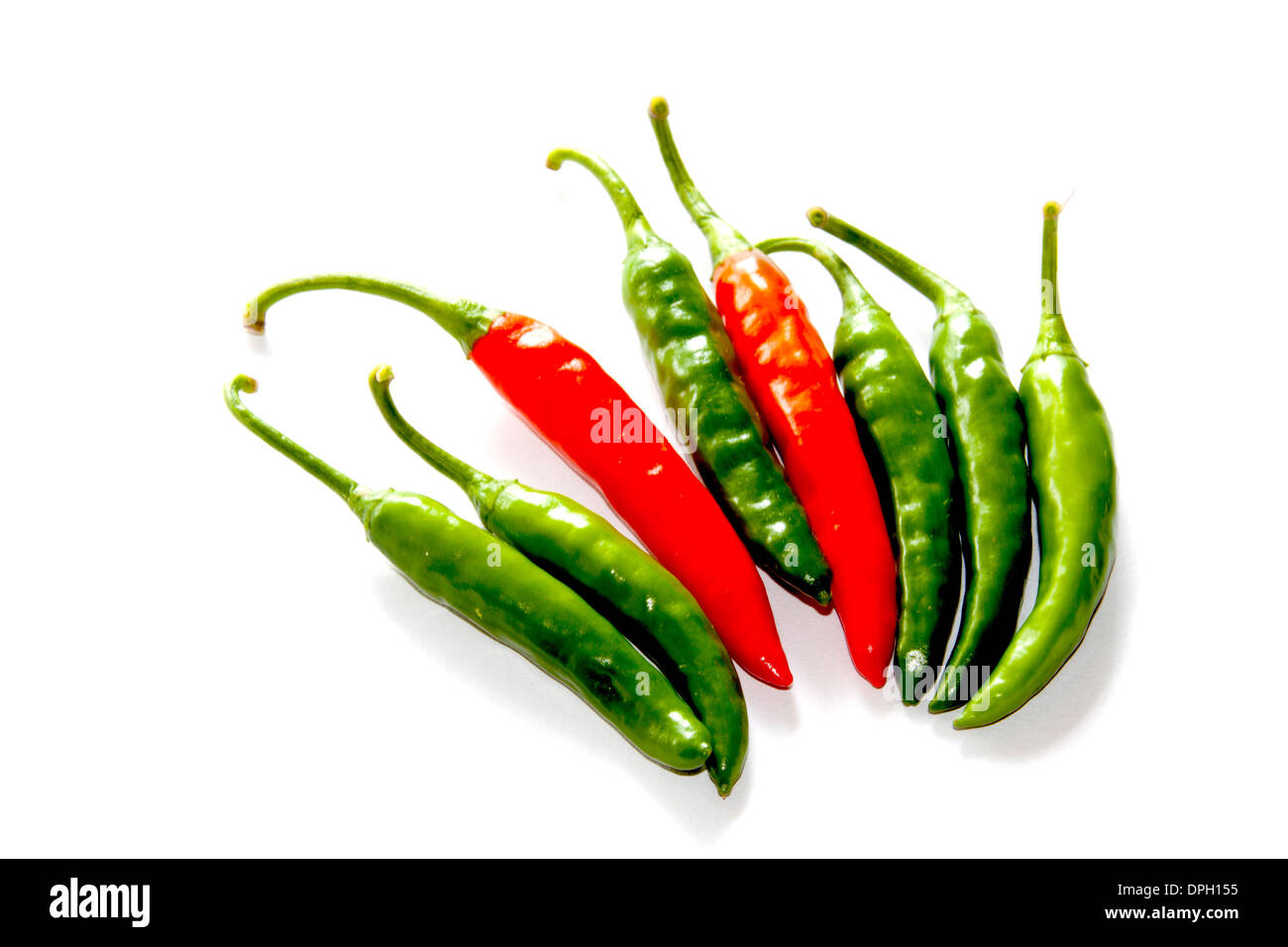 Mixed chillies Cut Out Stock Images & Pictures - Alamy