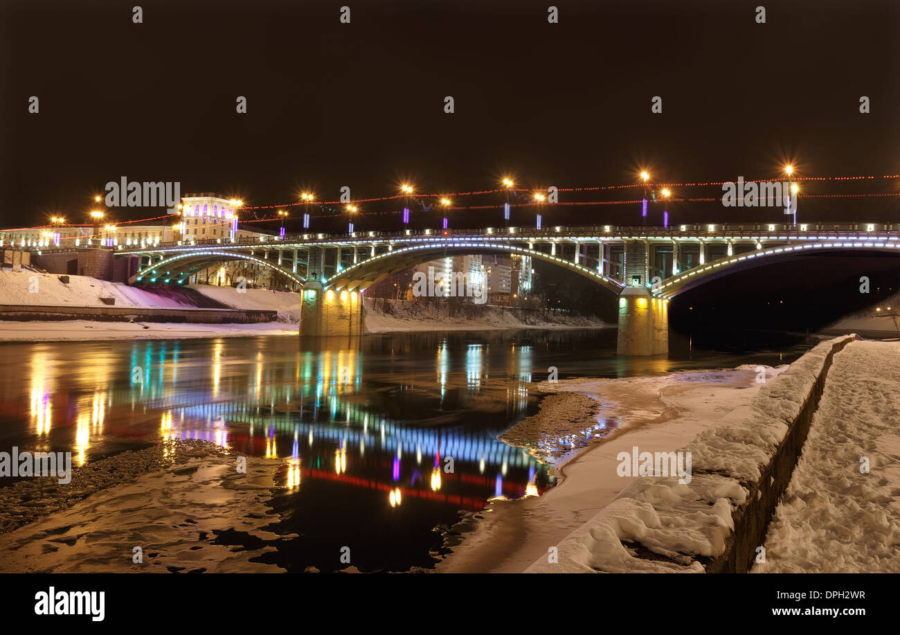 Kirov Bridge. Vitebsk. Belarus. December 2013 Stock Photo - Alamy
