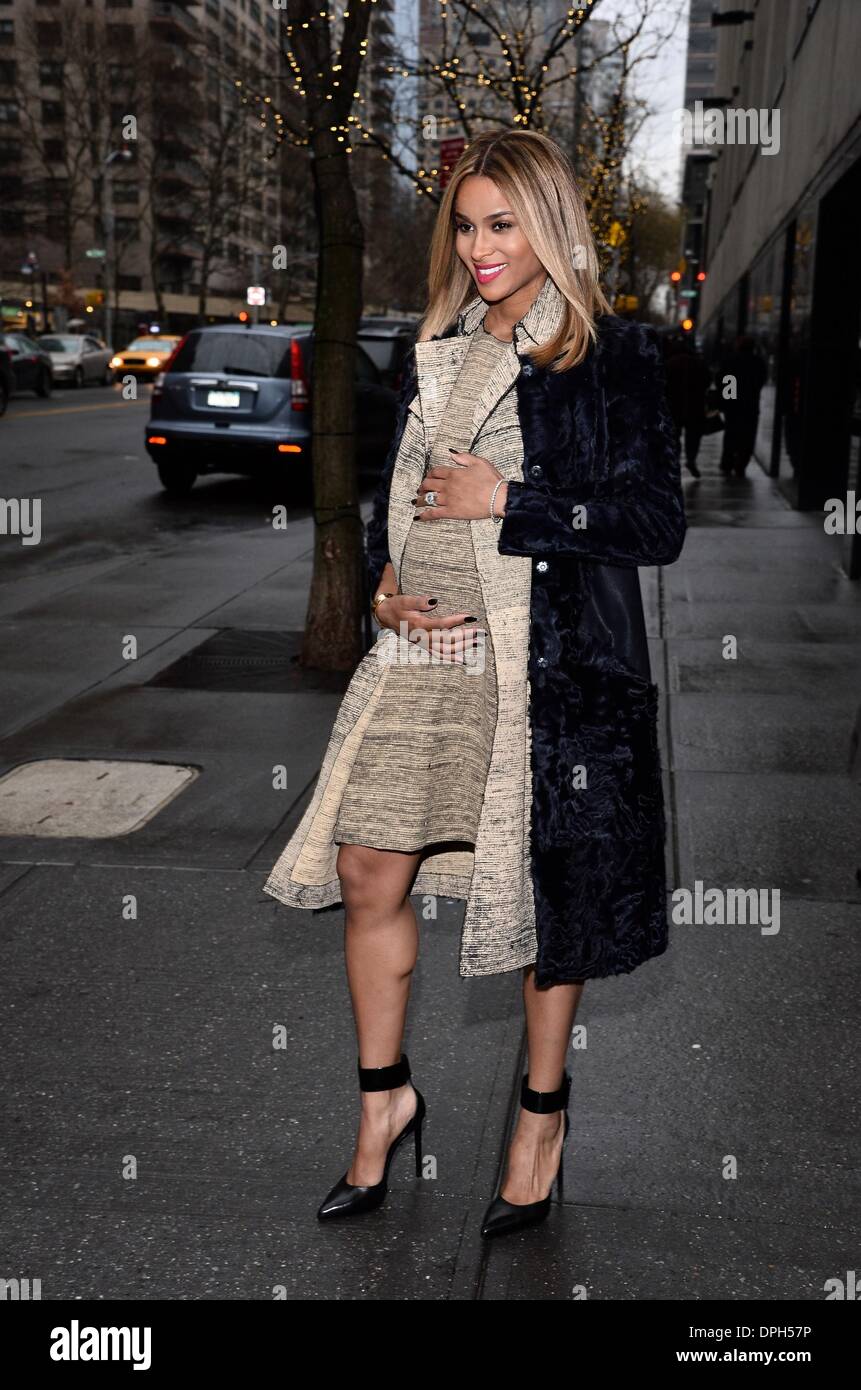 New York, NY, USA. 14th Jan, 2014. Ciara out and about for Ciara ...