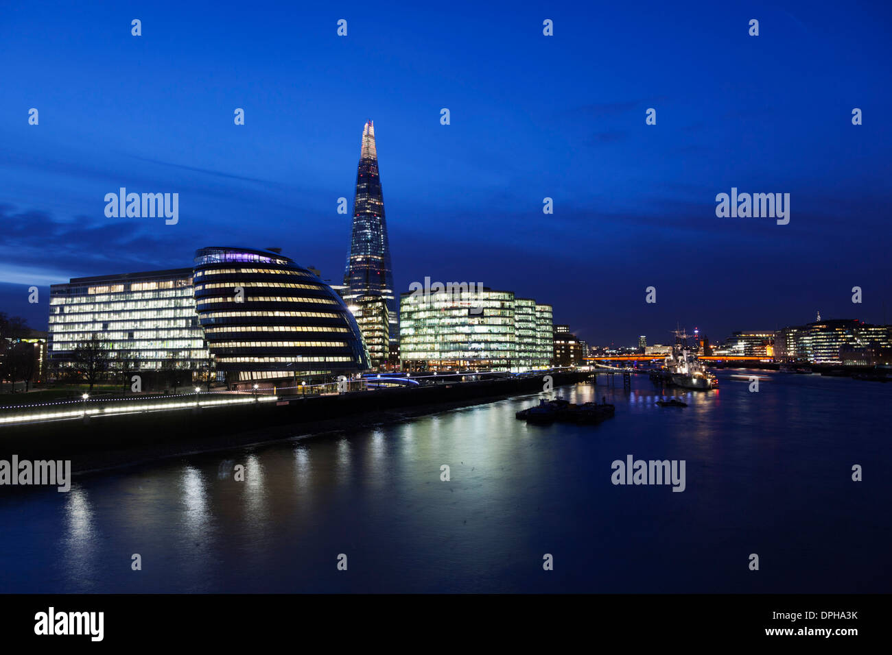 More london riverside office complex and the shard hi-res stock ...