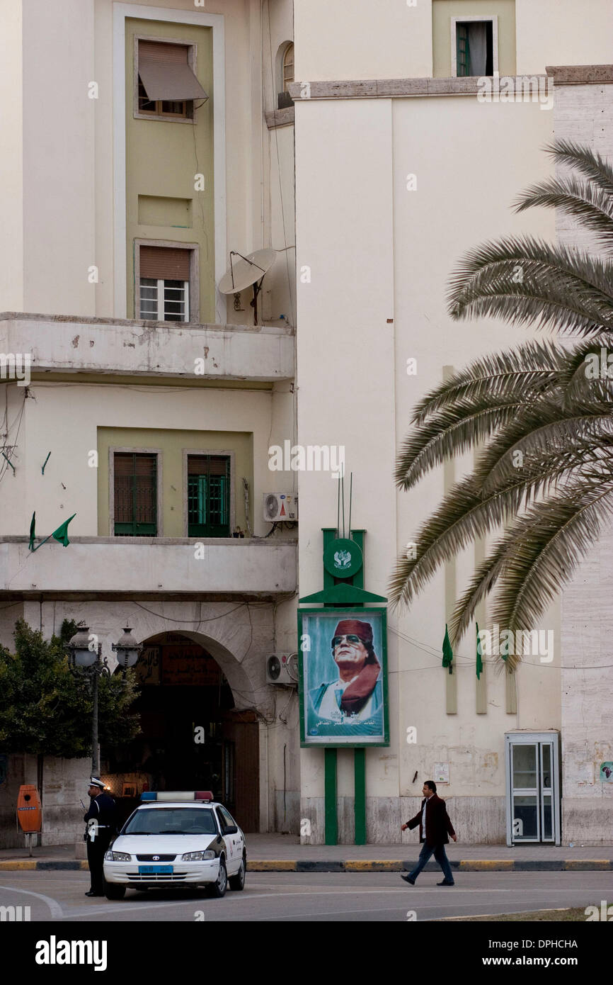 Mar 01, 2006 - Tripoli, Libya - Muammar Gaddafi depictions seen around Tripoli around the 36th ...