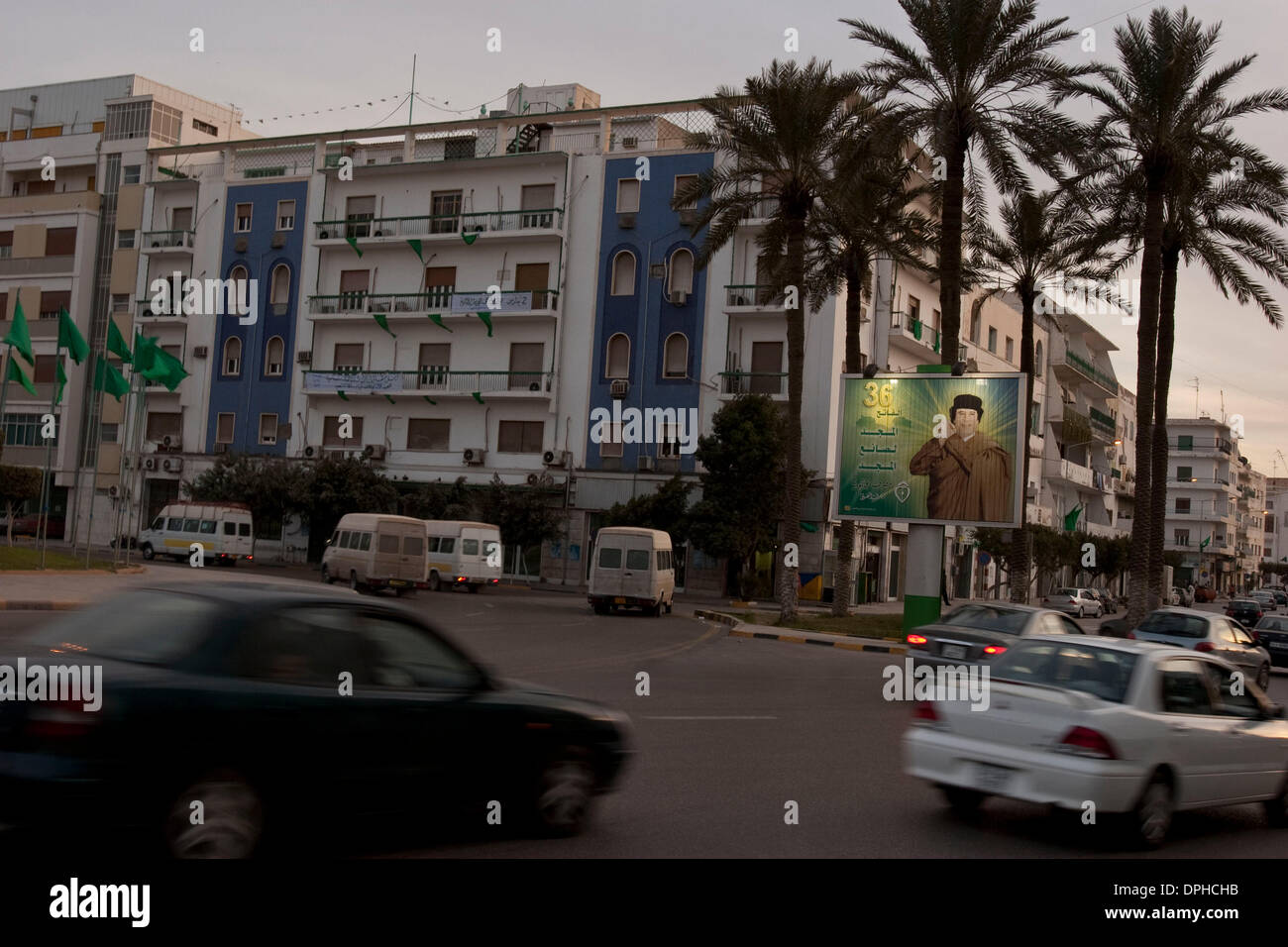 Mar 01, 2006 - Tripoli, Libya - Muammar Gaddafi depictions seen around Tripoli around the 36th ...
