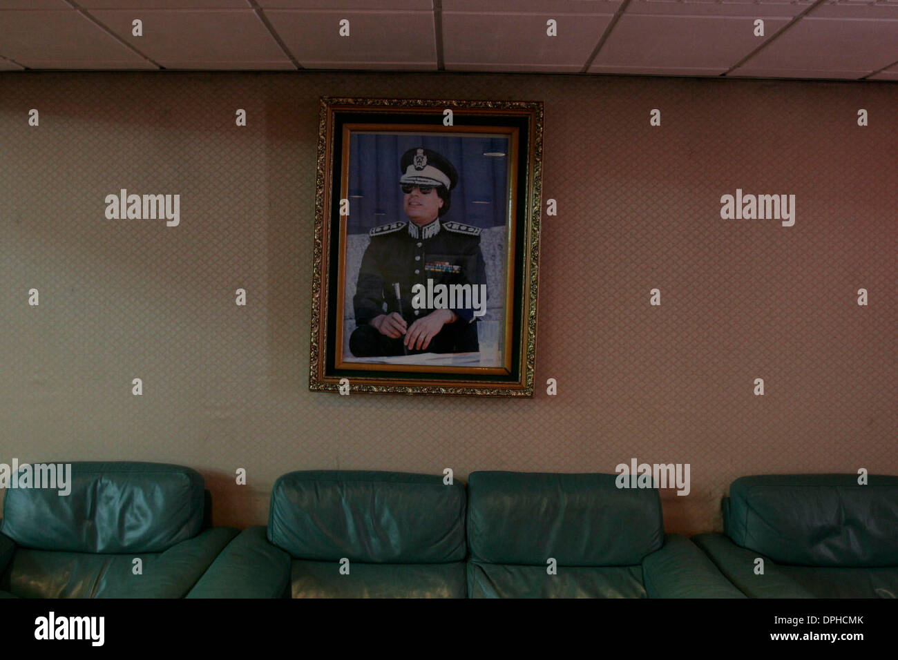 Mar 06, 2006 - Tripoli, Libya - Muammar al-Gaddafi painting. (Credit ...