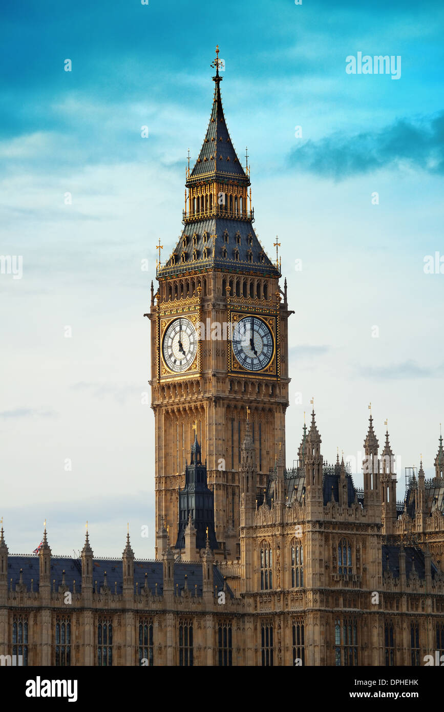 Big Ben of London as the famous landmark and icon of the city Stock ...