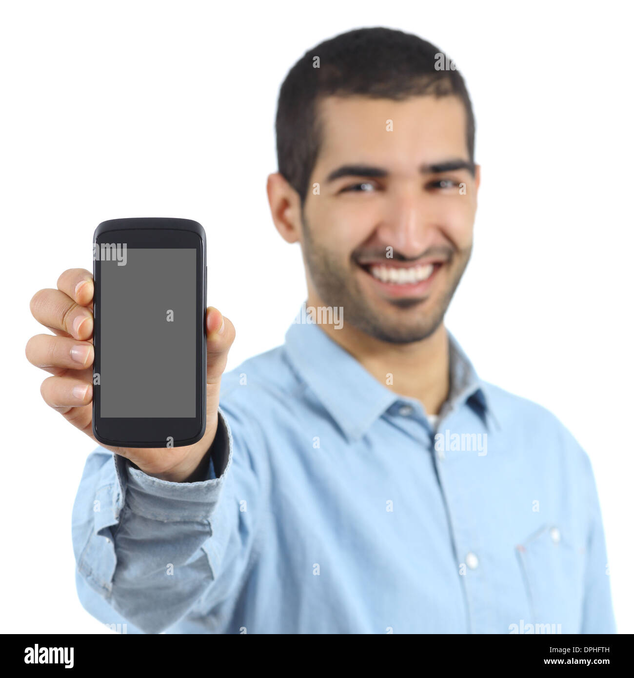 Saudi men showing hand hi-res stock photography and images - Alamy