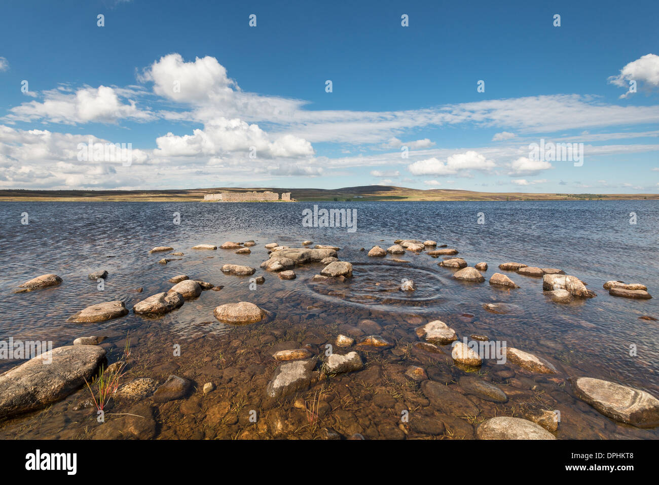 Lochindorb Castle in Strathspey in the Scottish Highlands Stock Photo ...
