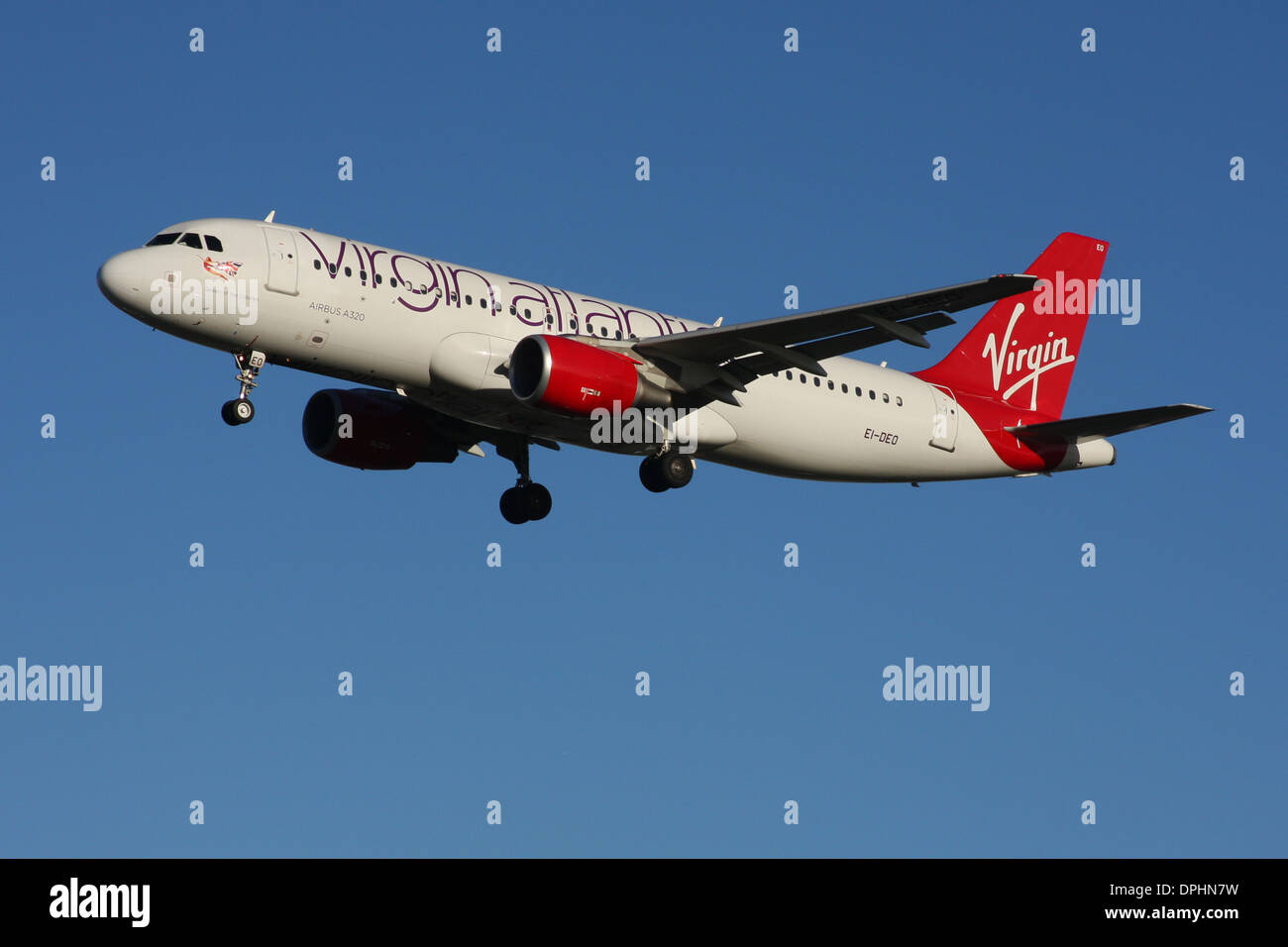 VIRGIN LITTLE RED AIRBUS A320 Stock Photo - Alamy