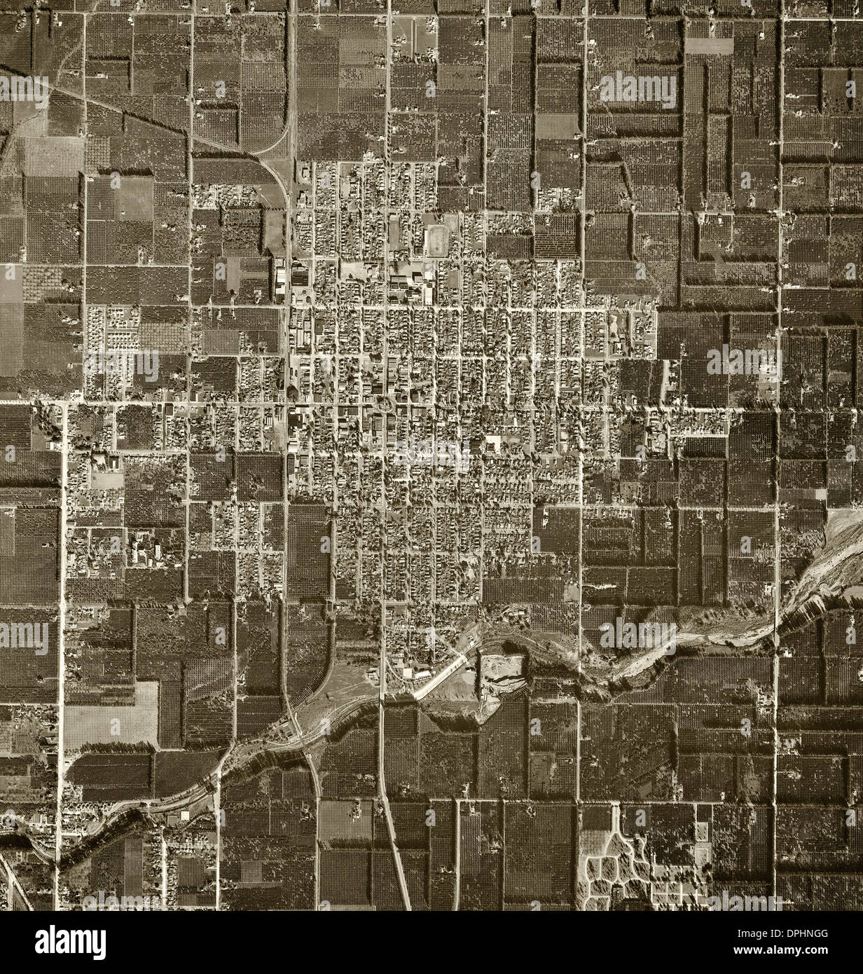 California historical aerial photograph antique historic old vintage ...