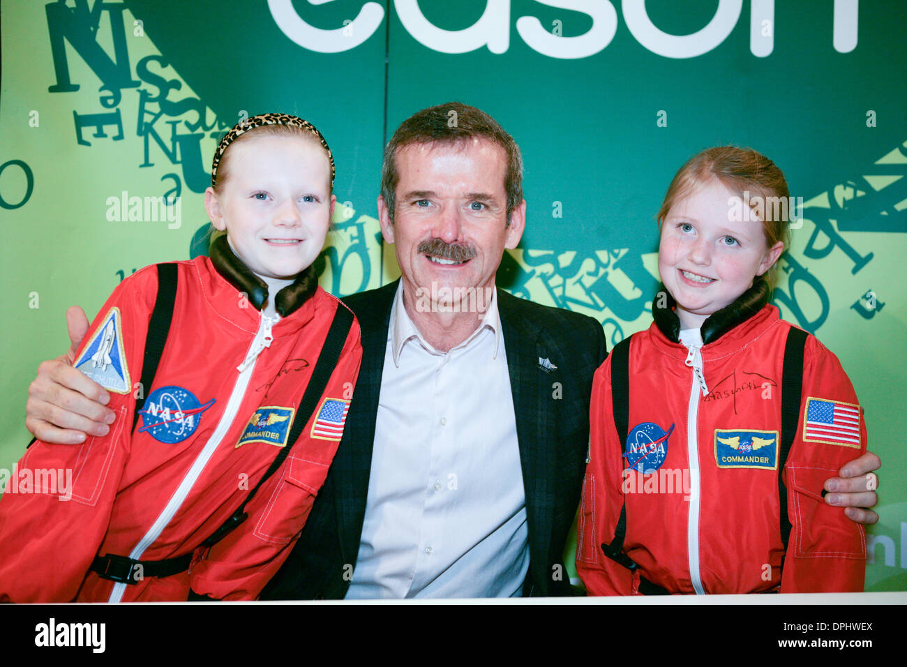 Belfast, Northern Ireland, UK. 14th Jan, 2014. Canadian Astronaut, Cmdr ...