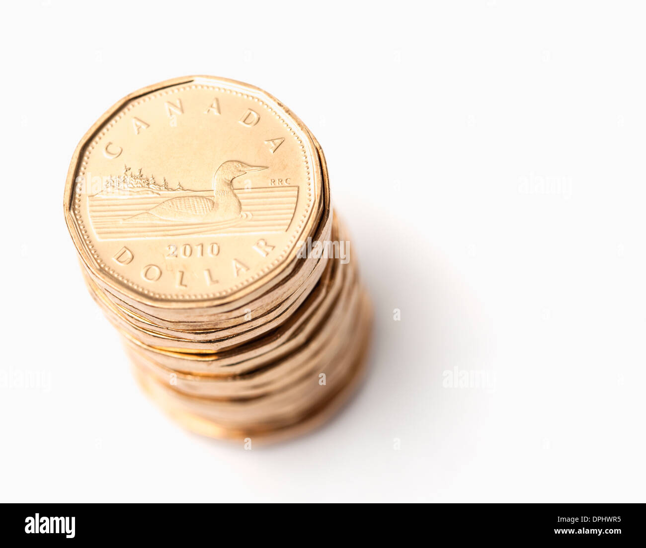 Stack of canadian dollars Stock Photo - Alamy