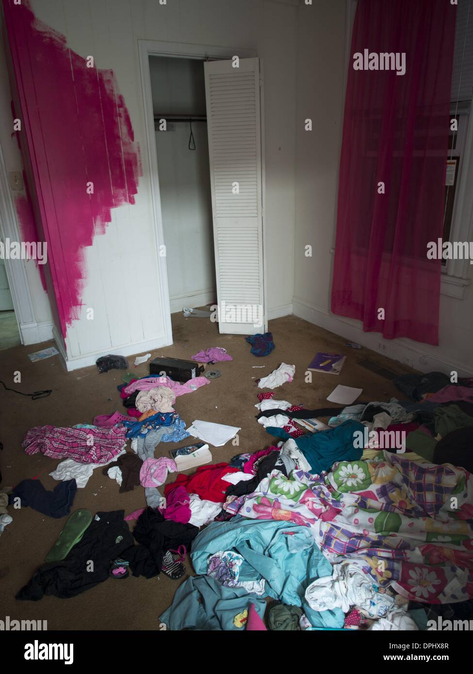 Scattered clothes bedroom hi-res stock photography and images - Alamy