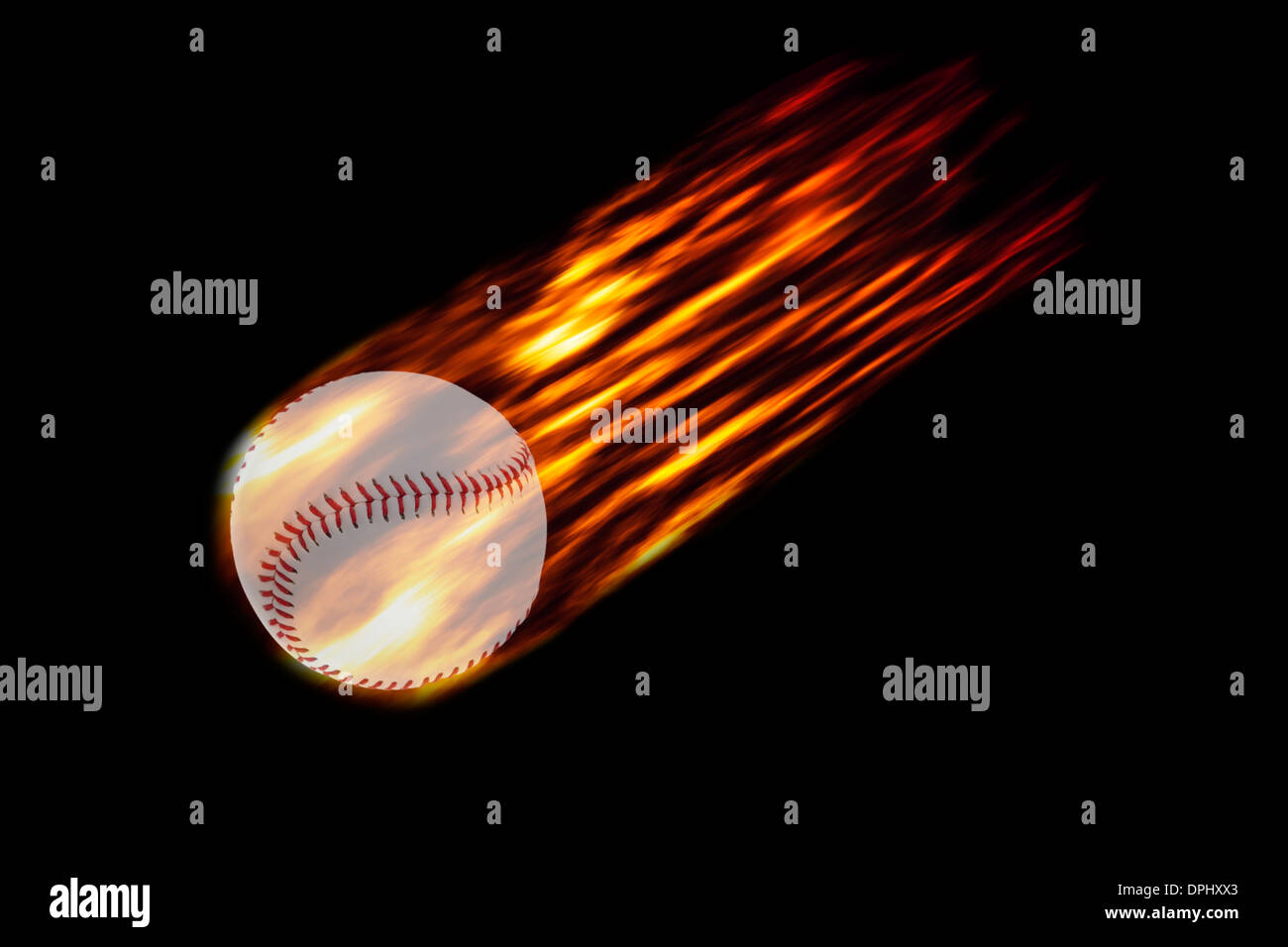 Vector Baseball Ball Fire High Resolution Stock Photography and Images ...