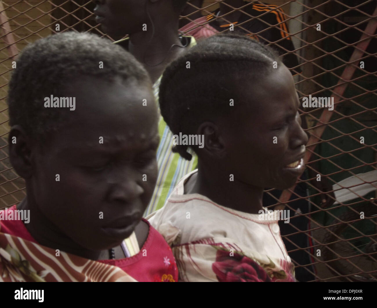 Malakal, South Sudan. 12th Jan, 2014. A woman in Upper Nile State cries ...