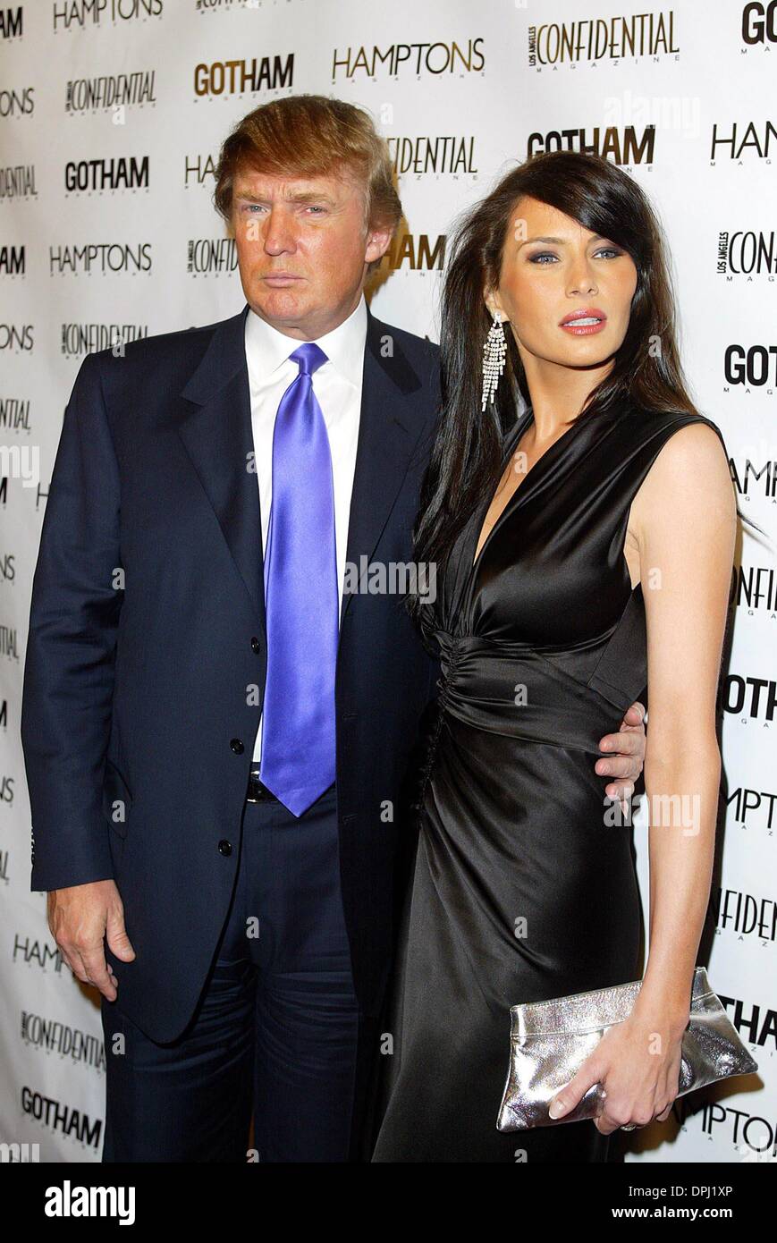Jan. 10, 2006 - Los Angeles, USA - DONALD TRUMP & MELANIA KNAUSS.MULTI ...