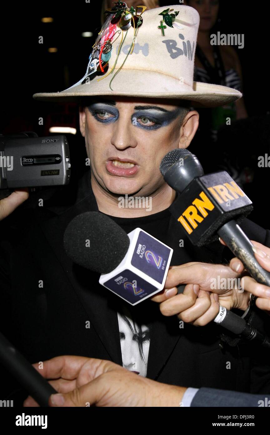 Oct. 12, 2006 - Roundhouse, CAMDEN, LONDON - BOY GEORGE.POP SINGER & DJ ...