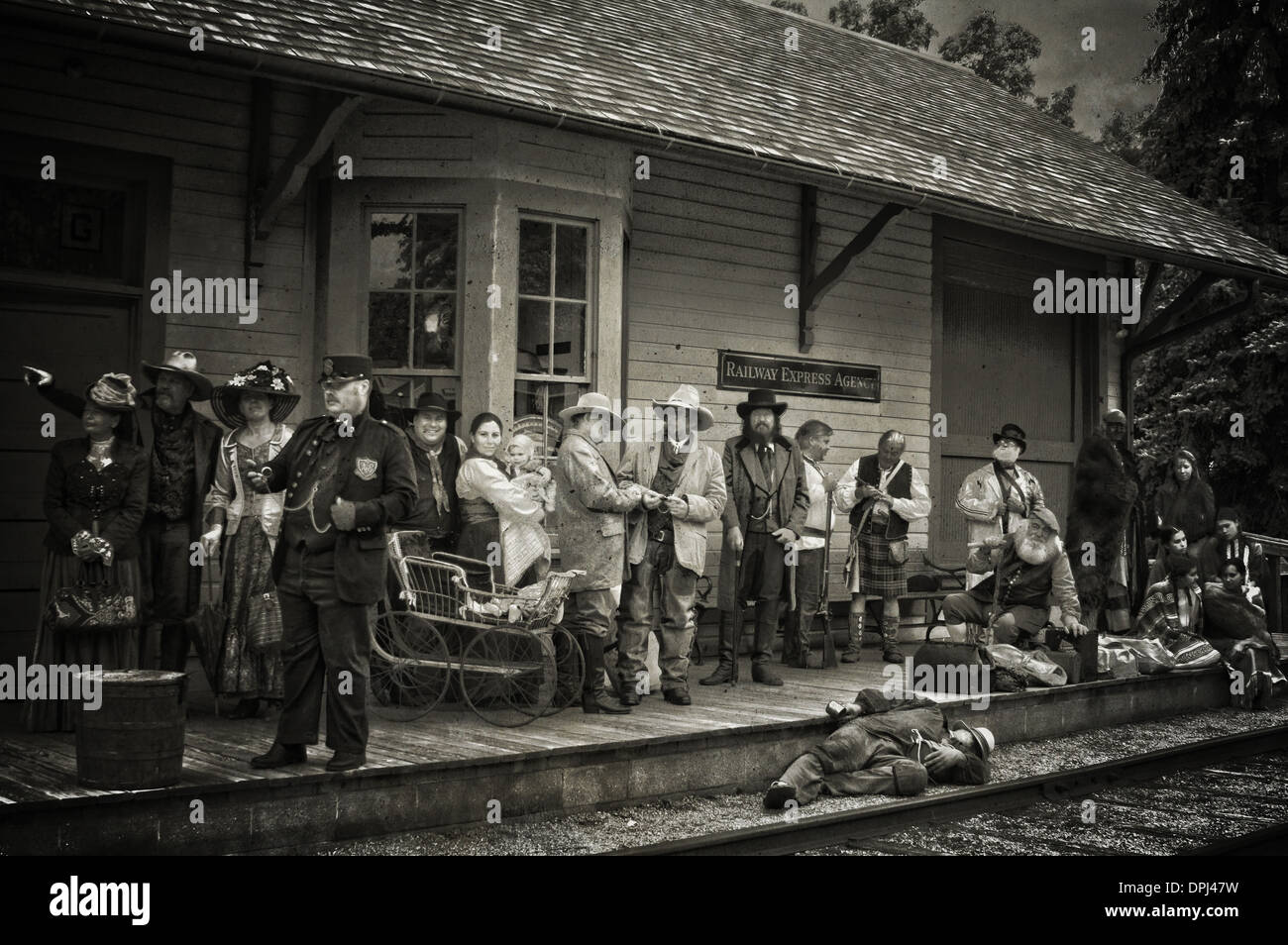 Old Fashioned Train Conductor High Resolution Stock Photography and ...