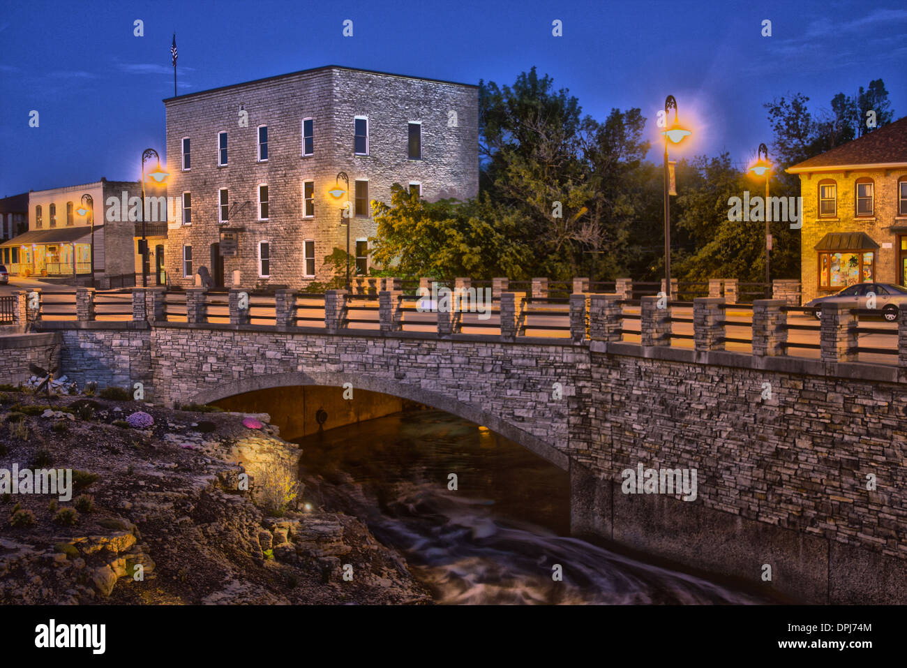 Menomonee river in menomonee falls hi-res stock photography and images ...