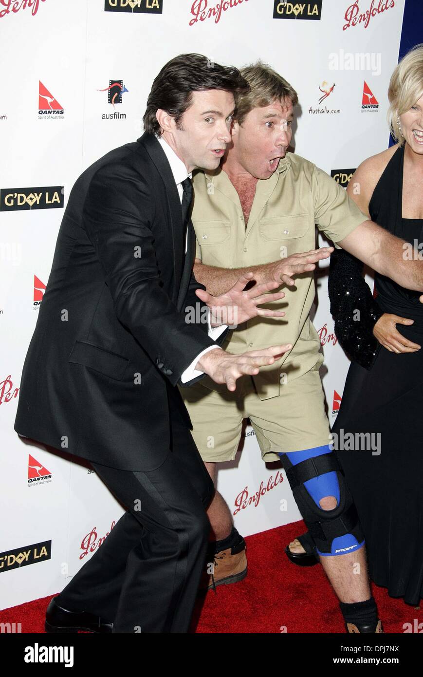 Hugh jackman steve irwin gday hi-res stock photography and images - Alamy