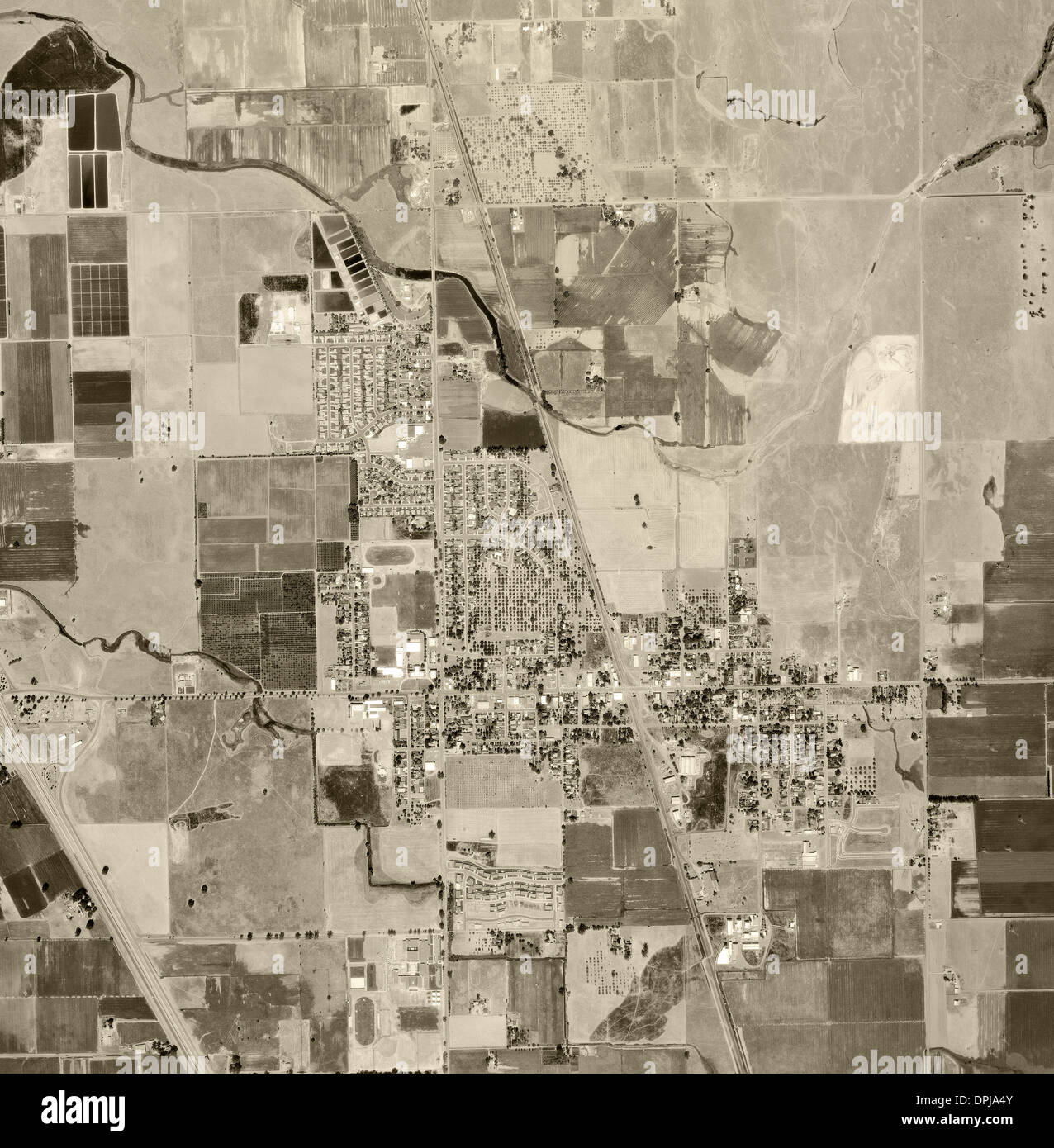 Historical Aerial Photograph Los Angeles High Resolution Stock ...