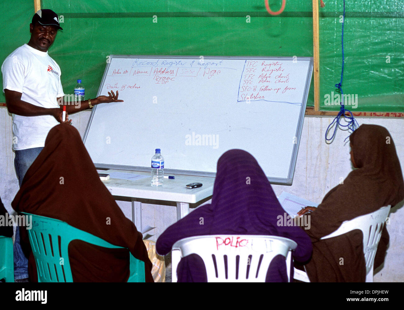 Jun. 01, 2006 - Galkayo, Somalia - MSf staff teaching local nurses at ...