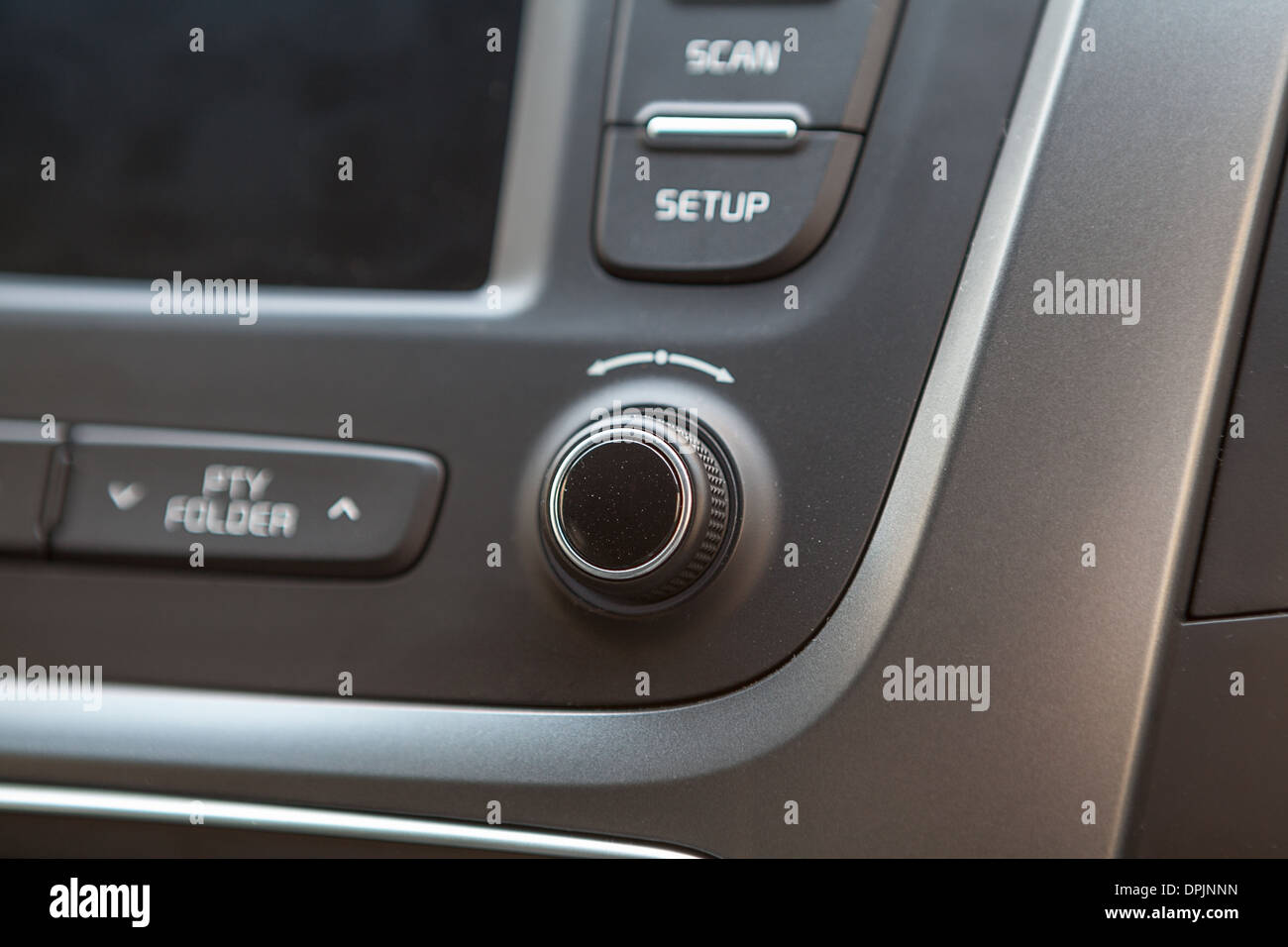 Close up view of vehicle media system Stock Photo - Alamy