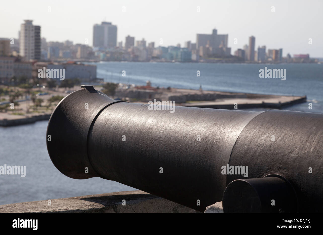 Rusting coast artillery cannons dating from the 1870s guarding the ...