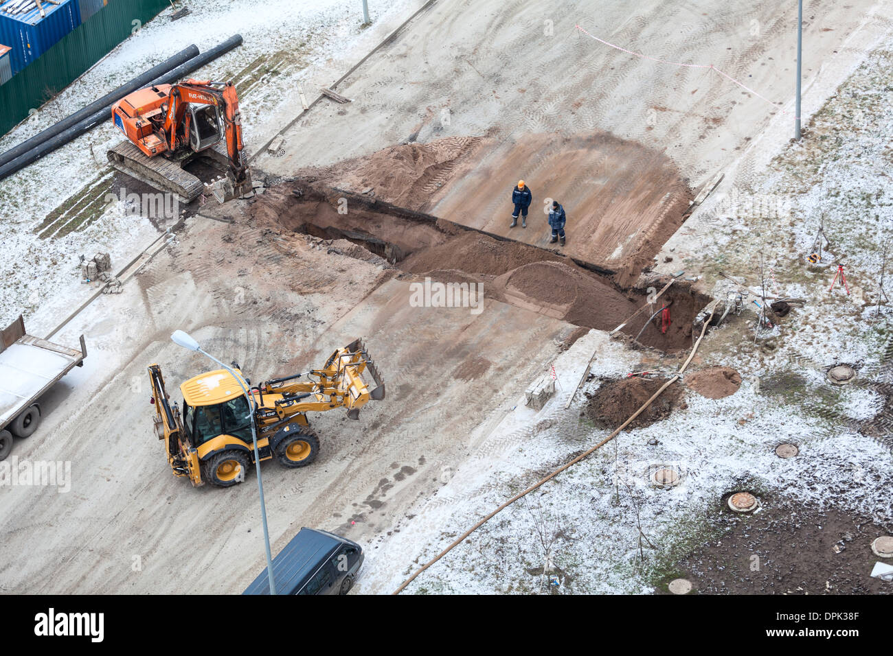 Backfill trench hi-res stock photography and images - Alamy