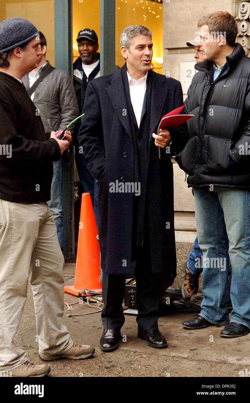 George clooney on the set of his new film hi-res stock photography and ...