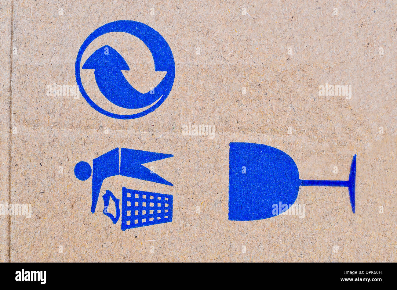 Cardboard recycling symbol hi-res stock photography and images - Alamy