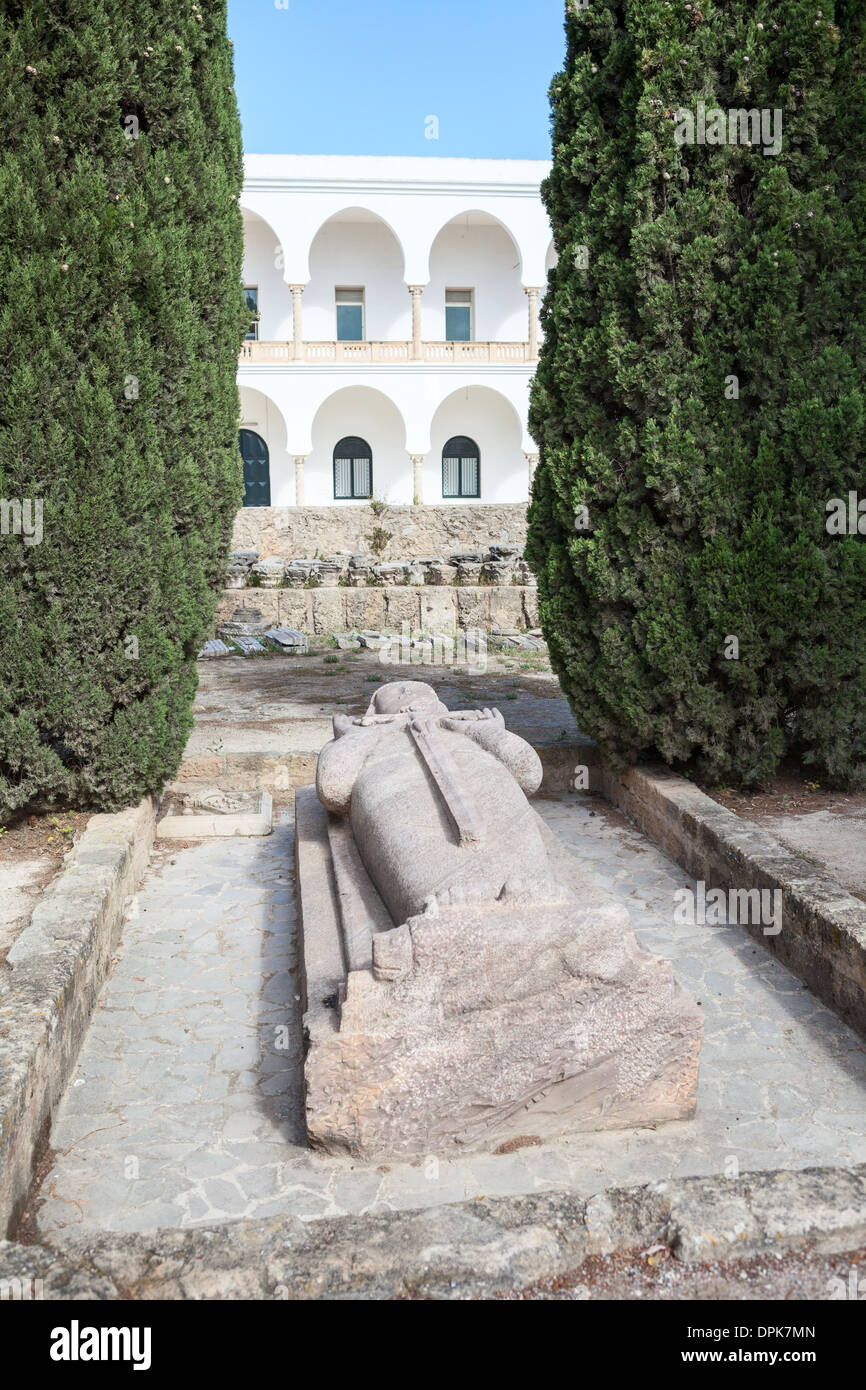 Ancient headstone in the gardens of the Historical Museum in Carthage ...