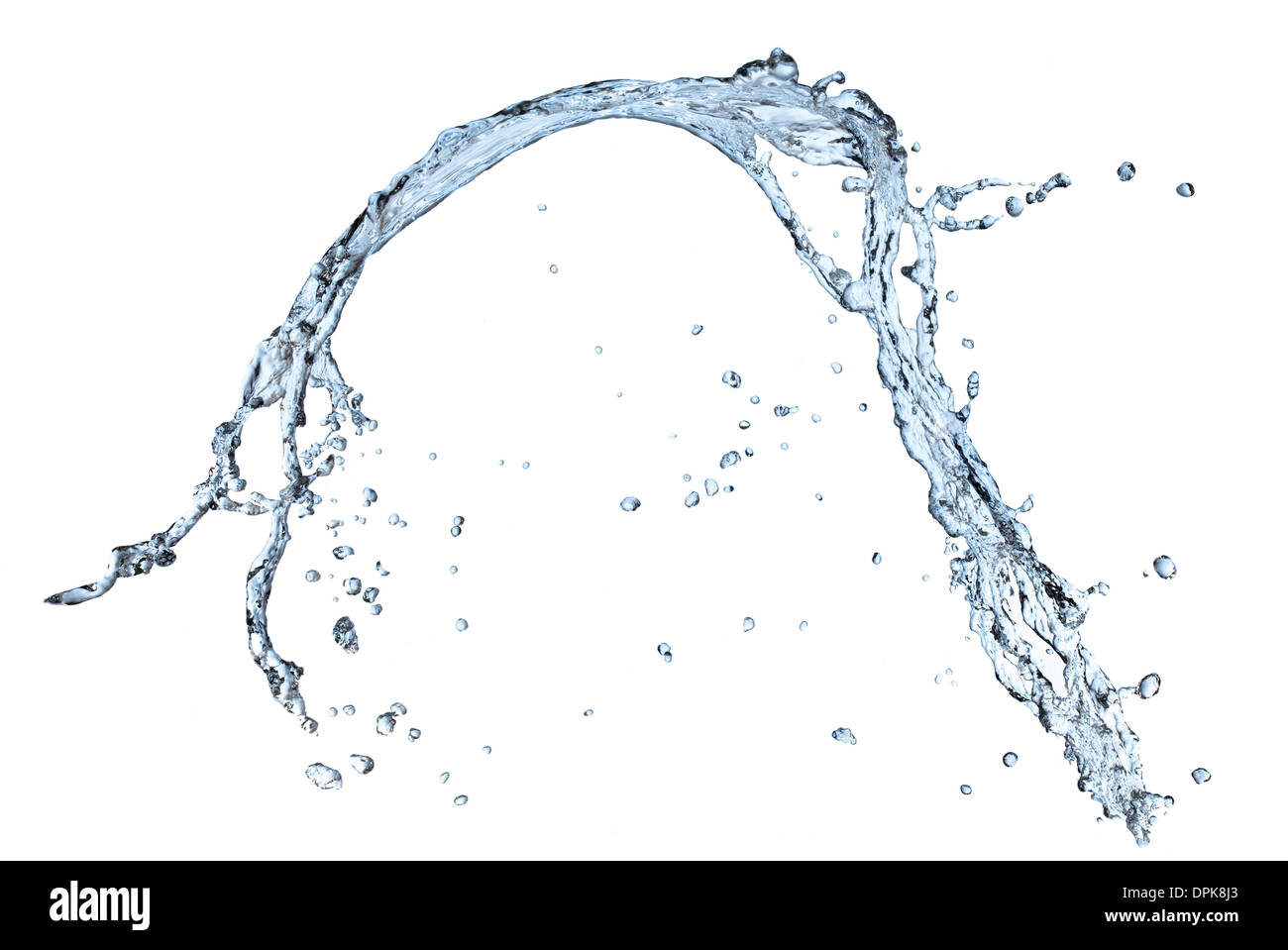 blue liquid splash isolated on white background Stock Photo - Alamy