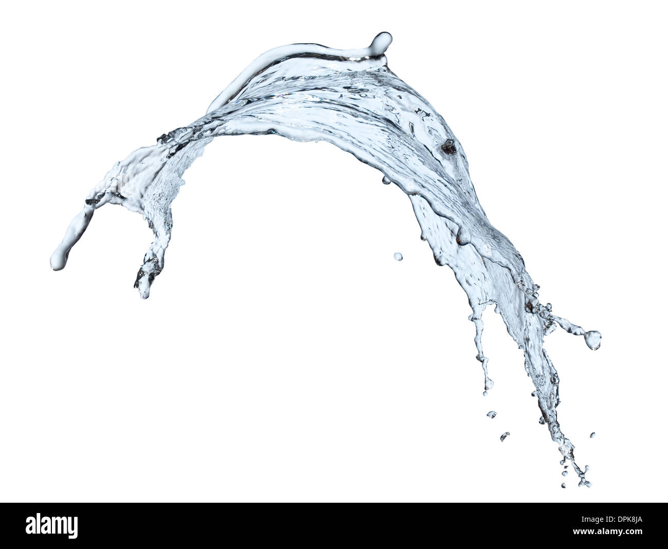 Splashes of flying crystal clear water Stock Photo - Alamy