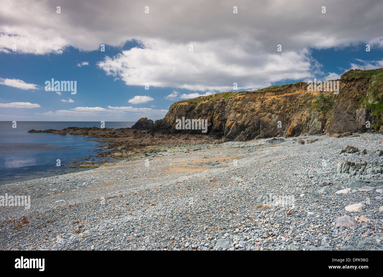 Shingle beach at Stage Cove, Copper Coast Geopark, County Waterford ...