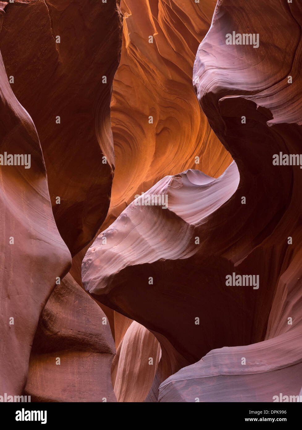 Lines and structures at Antelope Canyon Page Arizona USA Stock Photo ...