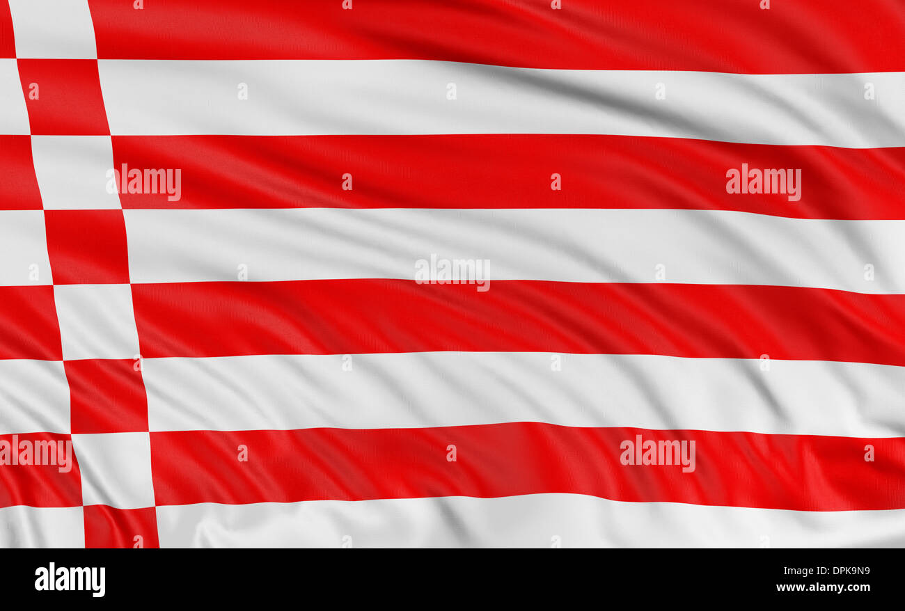 3D Bremen Flag Stock Photo - Alamy