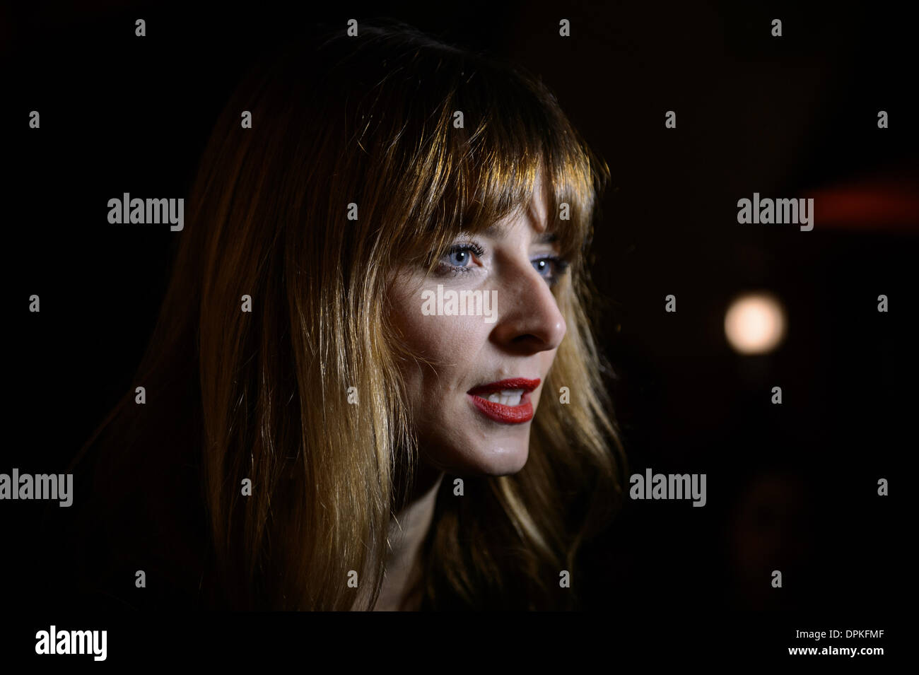 Eva Padberg kommt am 14.01.2014 ins Goya in Berlin zur Fashionshow von ...