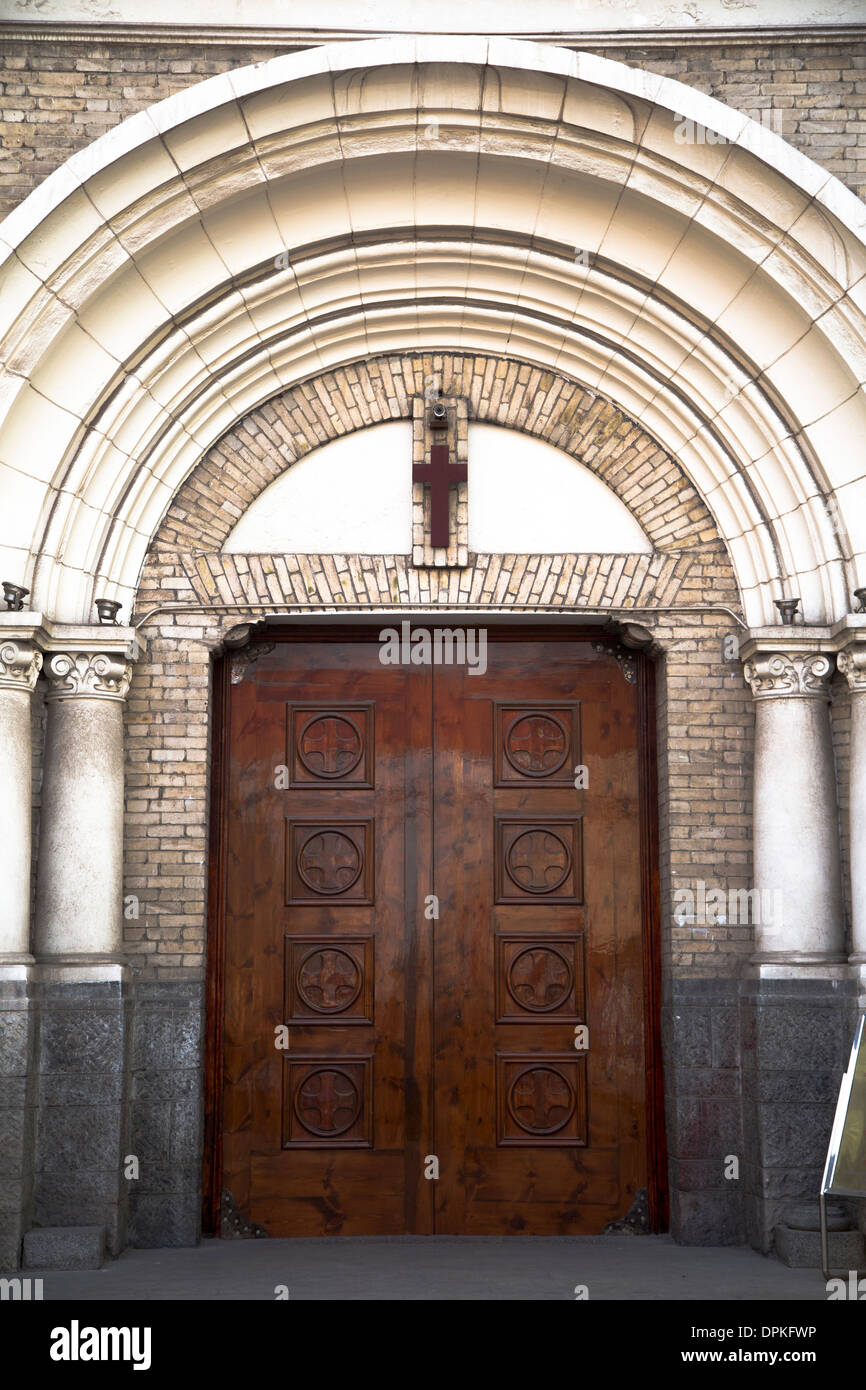 gate of St. Joseph Cathedral,Tianjin Stock Photo - Alamy