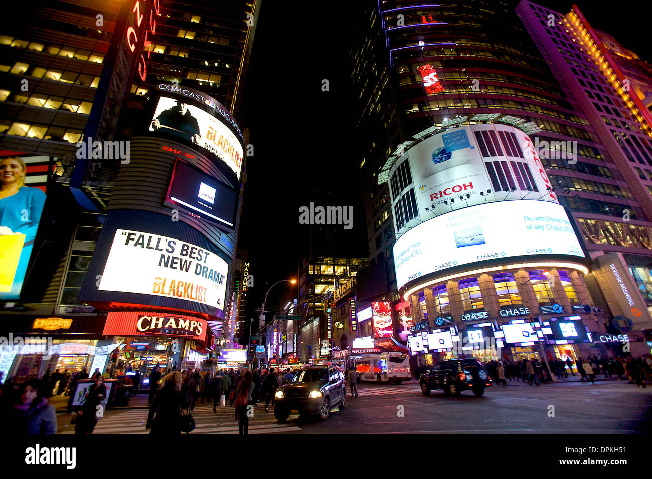 Times square neon lights hi-res stock photography and images - Alamy