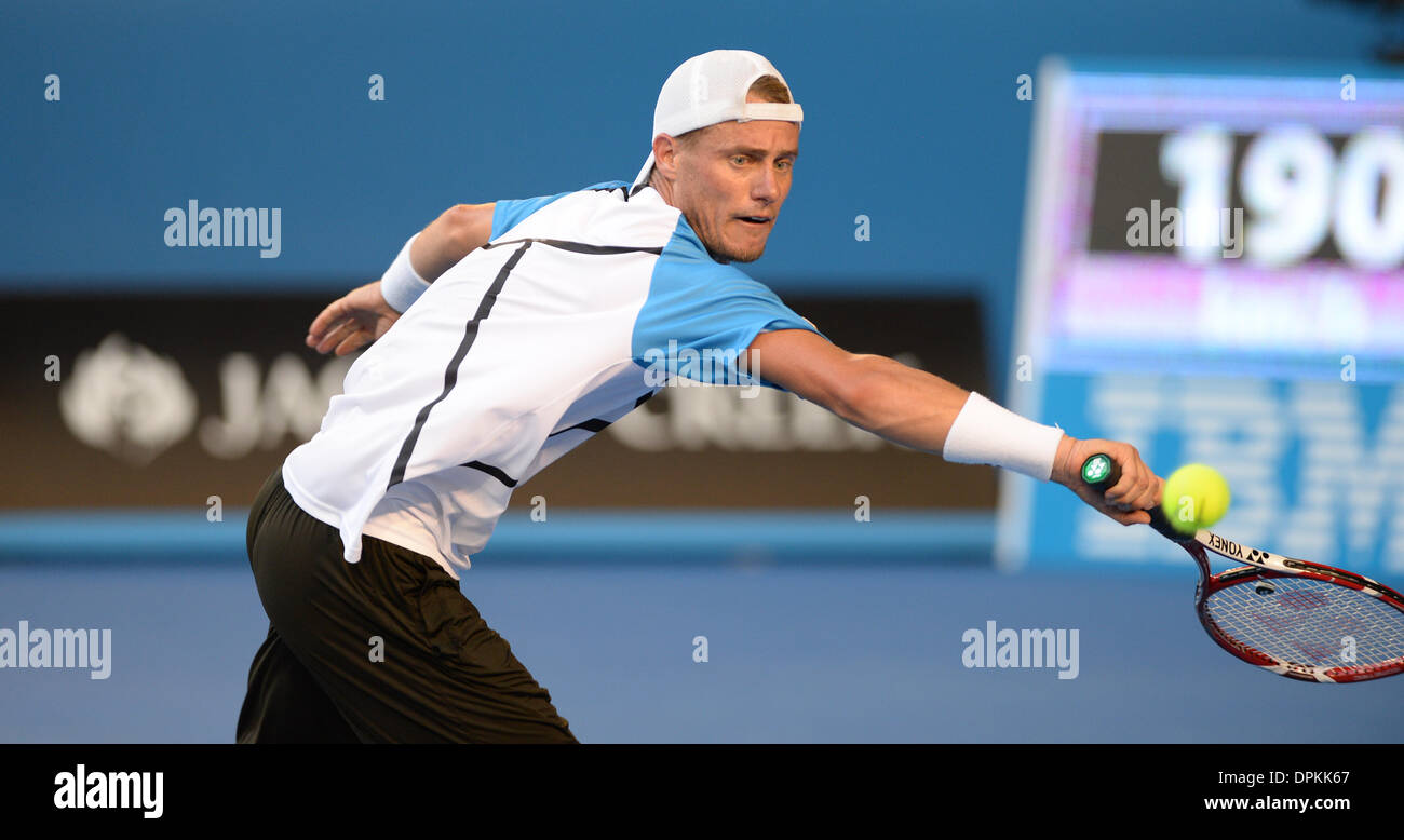 Melbourne, Victoria, Australia. 14th Jan, 2014. LI NA (CHN) in action ...