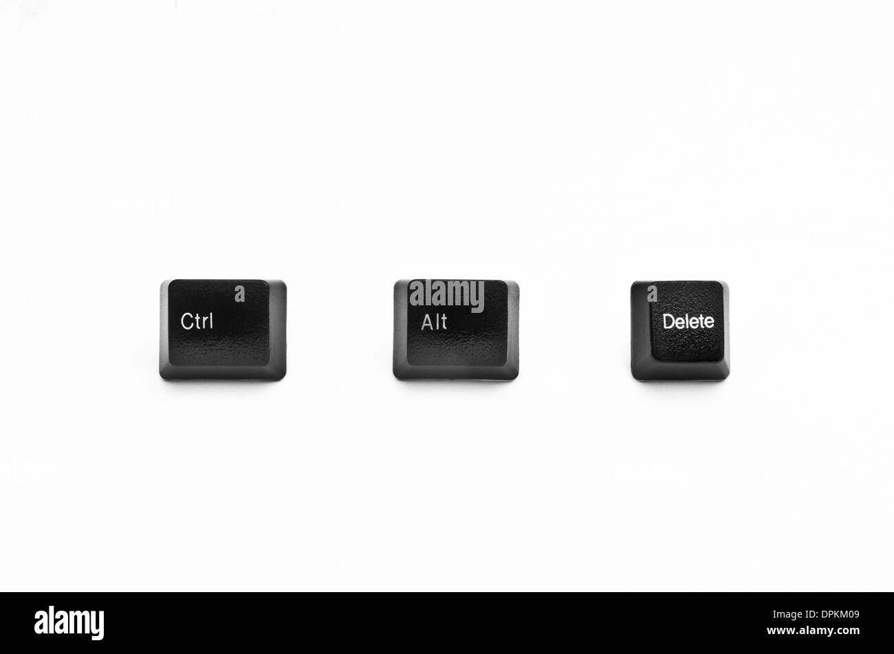 Words created with computer keyboard buttons on white background Stock ...