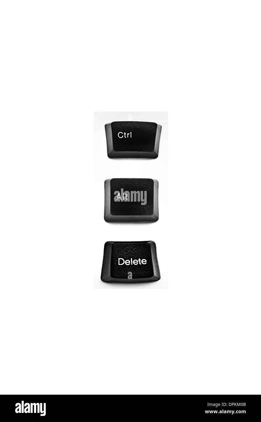 Words created with computer keyboard buttons on white background Stock ...